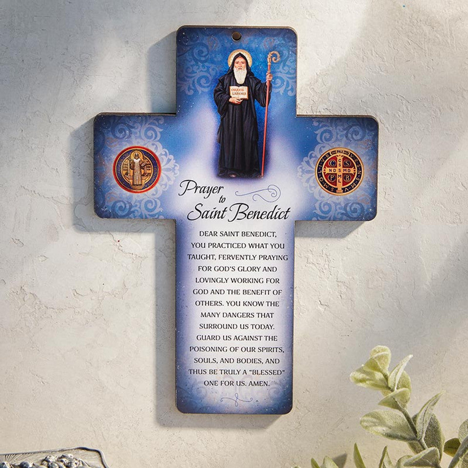 FREE Saint Benedict Prayer Cross – Catholic E-Store