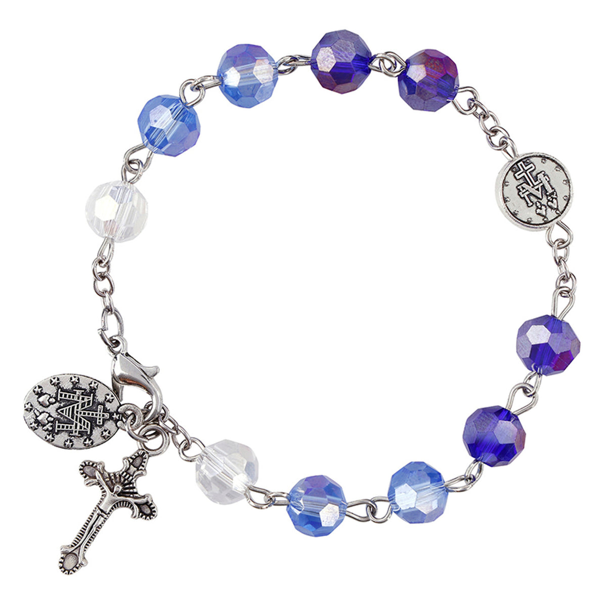FREE Our Lady of Grace Multicolor Rosary Bracelet – Catholic E-Store