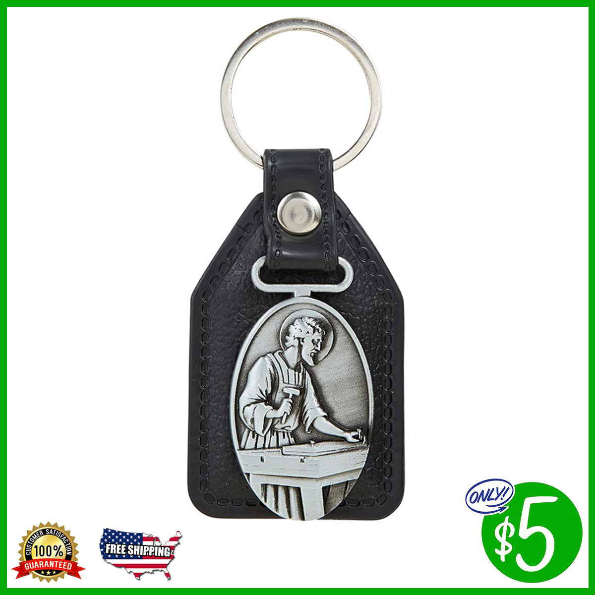 St. Joseph the Worker Fob Style Key Chain – Catholic E-Store