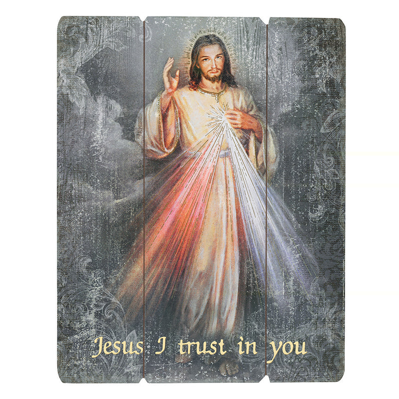 Divine Mercy - Wood Pallet Sign – Catholic E-Store