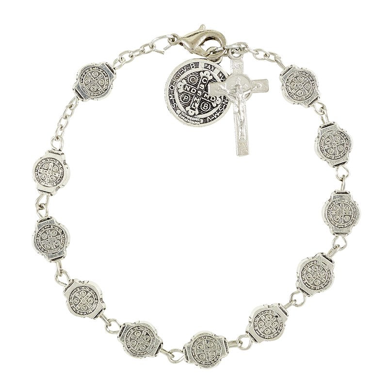 FREE St. Benedict Medals Rosary Bracelet – Catholic E-Store