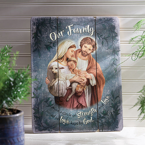 Our Family - Wood Pallet Sign – Catholic E-Store