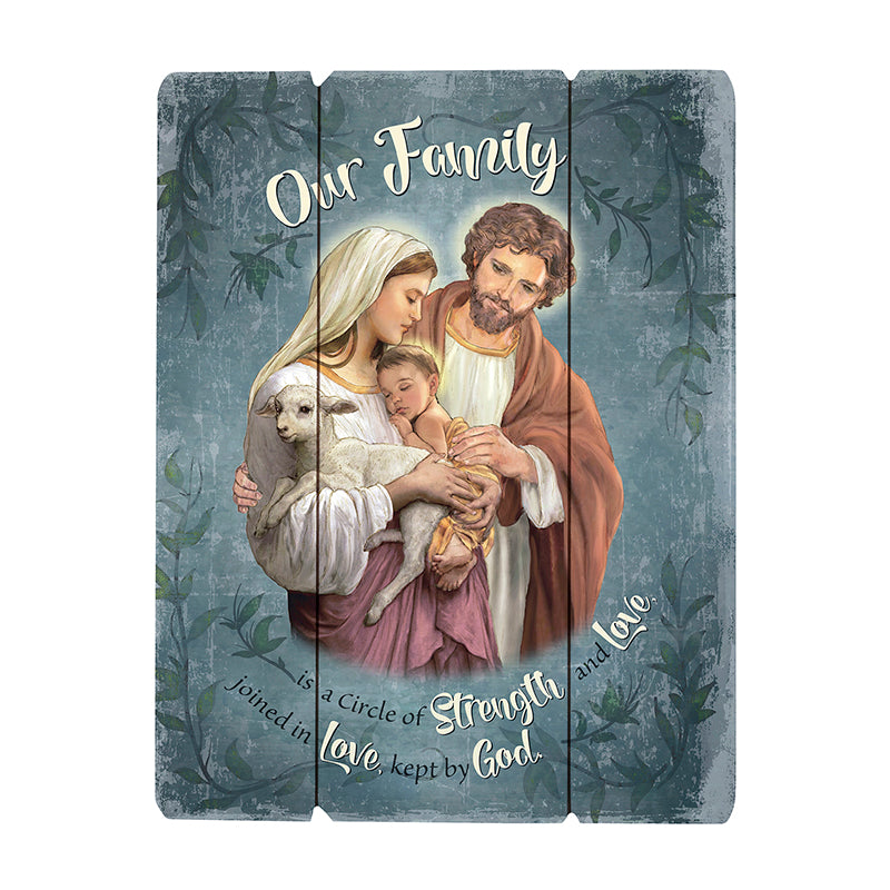 Our Family - Wood Pallet Sign – Catholic E-Store