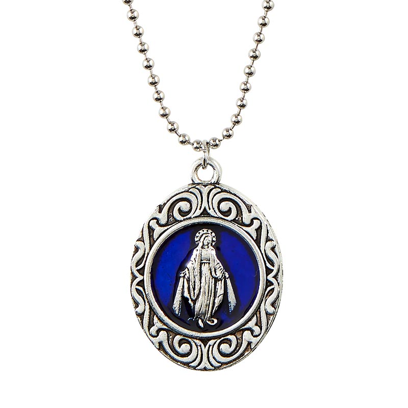 FREE Blessed Mother Enamel Pendant – Catholic E-Store