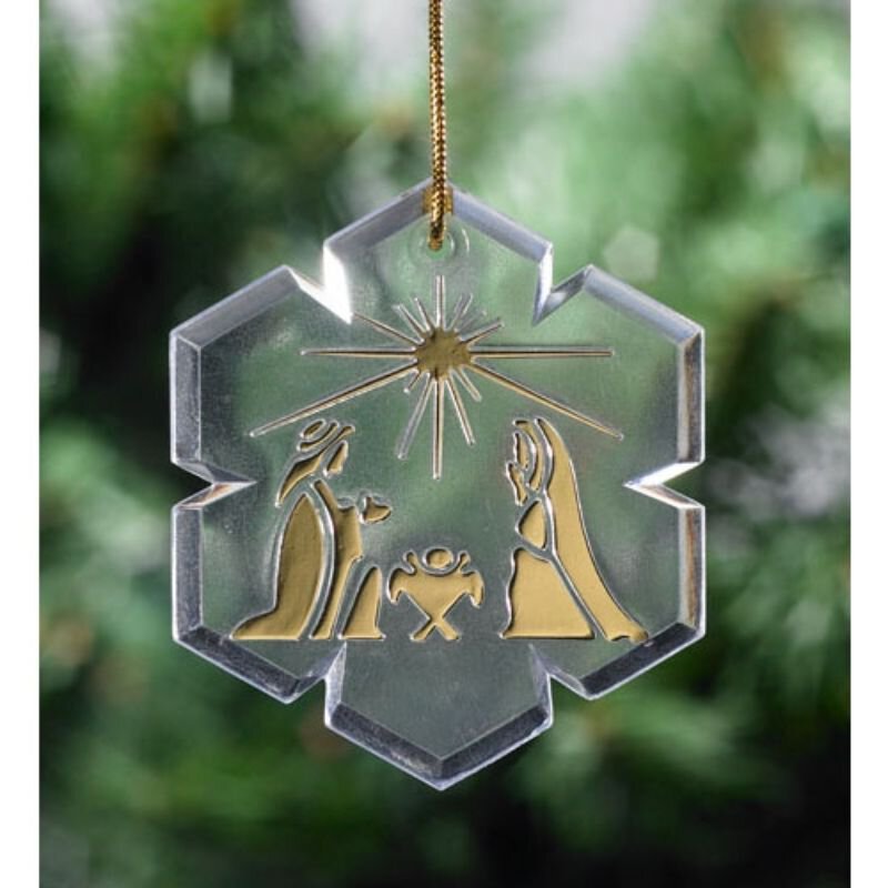 Nativity Snowflake Ornament – Catholic E-Store